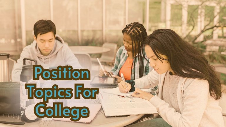 210 Original Position Paper Topics: New List From Best Pros